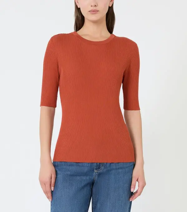 Max Mara Virgin Wool Ribbed Sweater