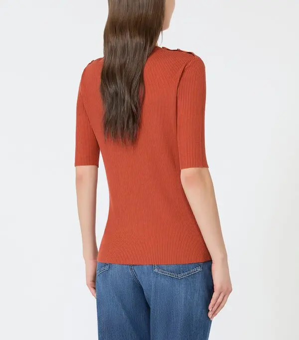 Max Mara Virgin Wool Ribbed Sweater