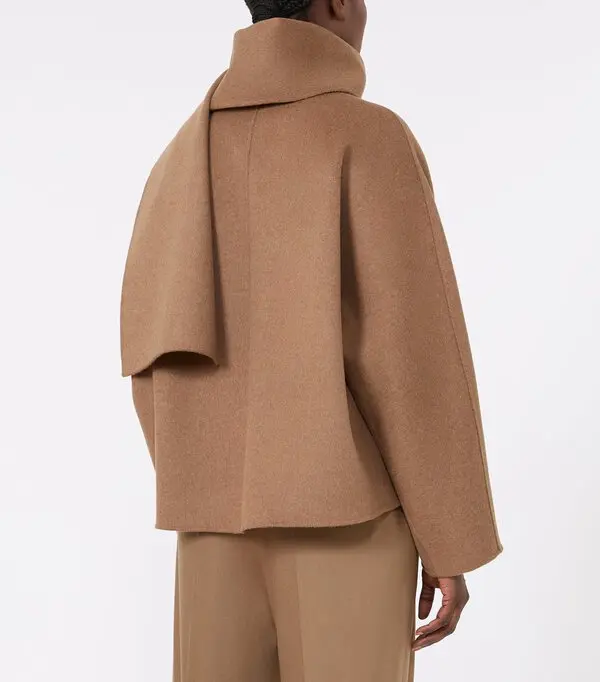 Max Mara Virgin Wool Scarf-neck Jacket