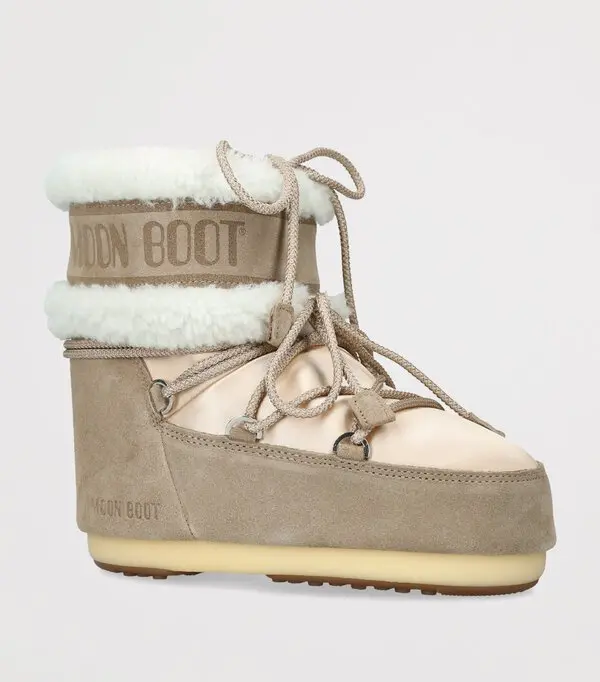 Moon Boot Shearling Pearly Plus Boots