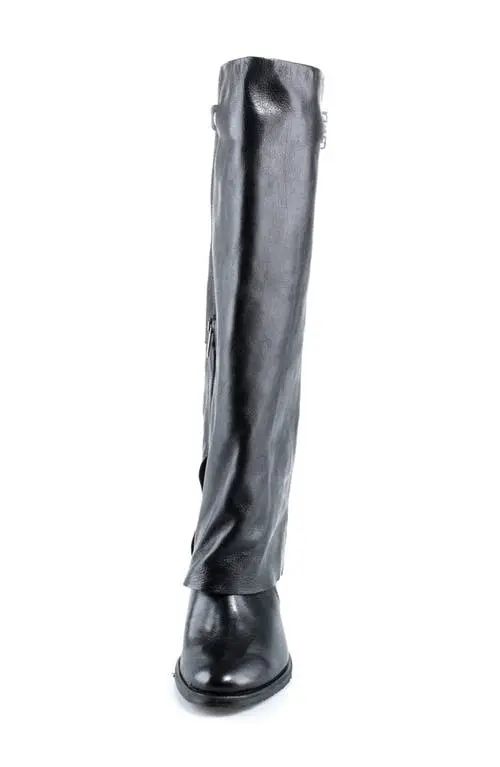 A.S.98 Rolfe Leather Knee High Boot - Black