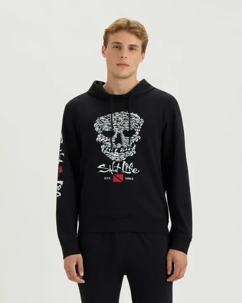 SALT LIFE Dive And Conquer Hoodie - Black