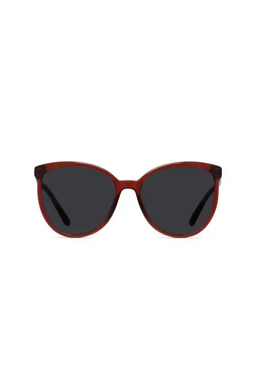 AMELIA E. Sofia 56mm Irregular Sunglasses - Red