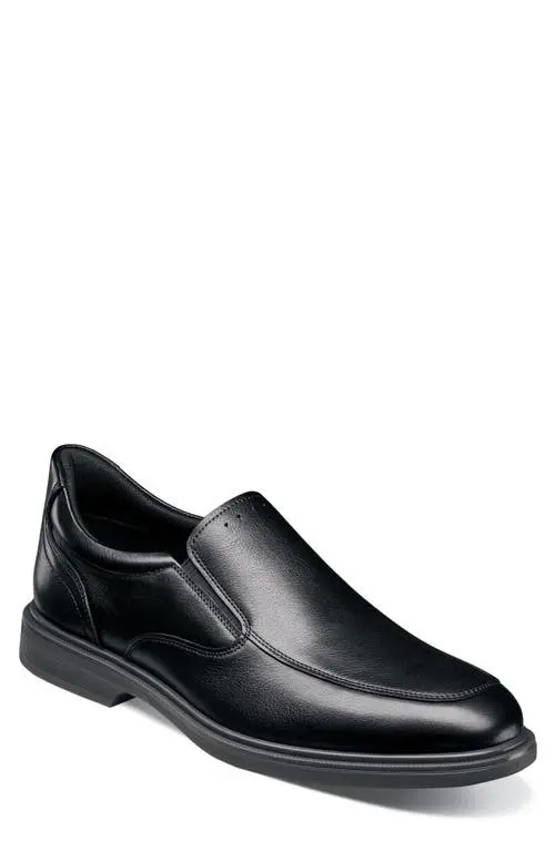 Florsheim Highrise Leather Moc Toe Slip On - Black