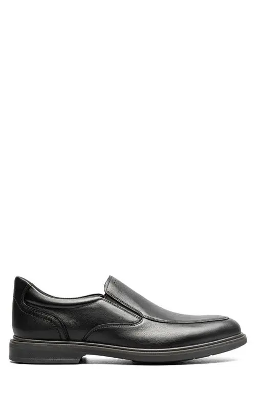 Florsheim Highrise Leather Moc Toe Slip On - Black