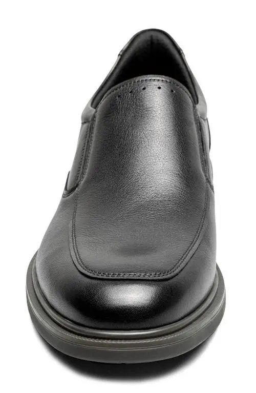 Florsheim Highrise Leather Moc Toe Slip On - Black