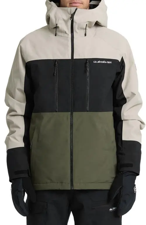 Quiksilver Sycamore Block 20k Waterproof Jacket - Grape Leaf