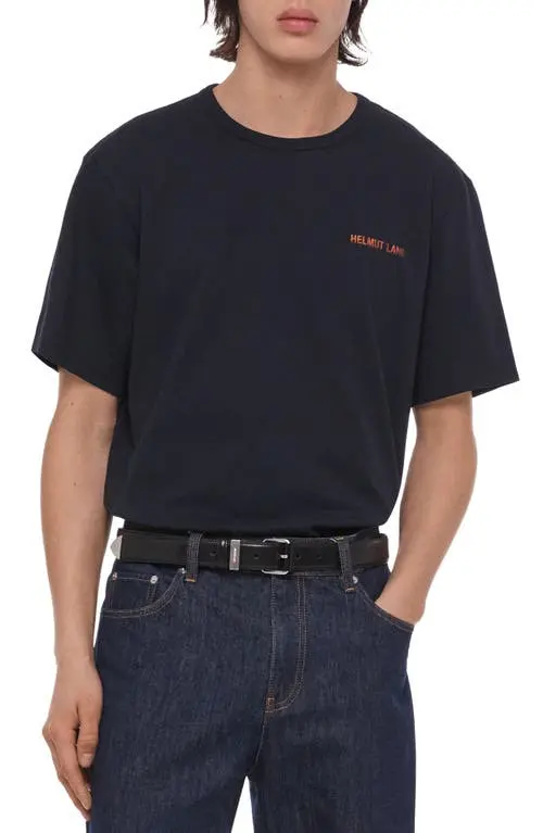 Helmut Lang Logo Graphic T-shirt - Navy