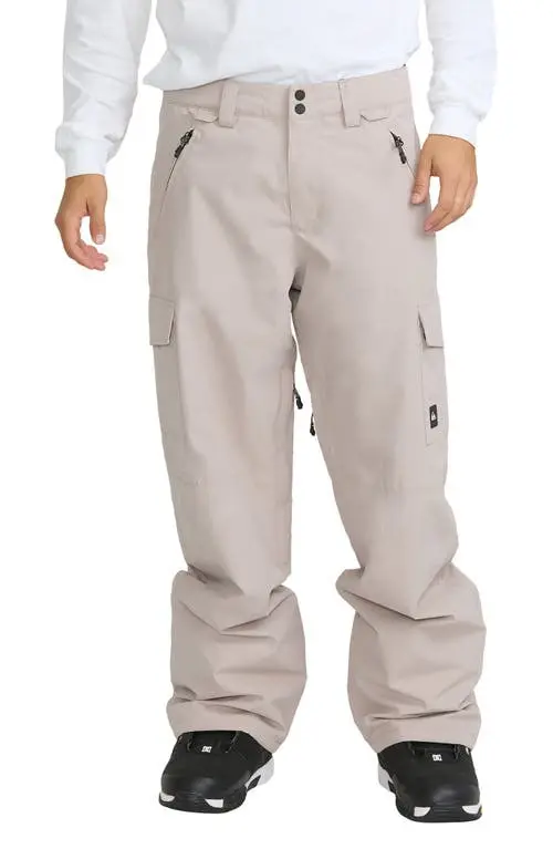 Quiksilver Porter 20k Waterproof Performance Cargo Snow Pants - String