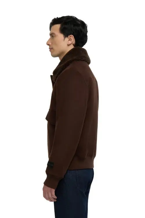 Pajar Lebron Lightweight Wool Bomber Jacket - Truffle
