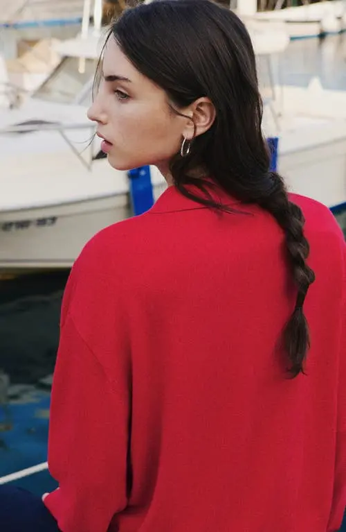 Mango Polo Neck Cardigan