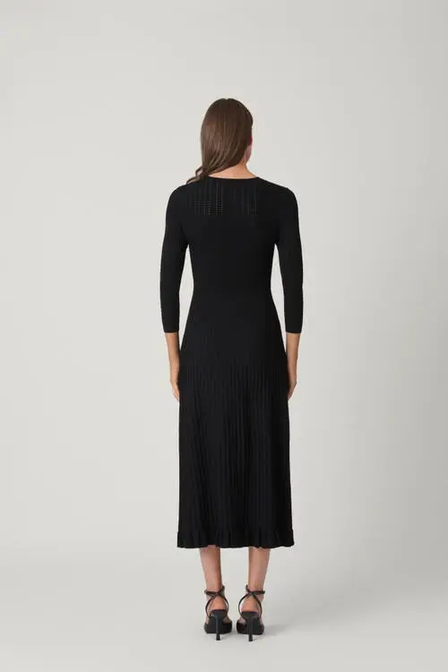 Shoshanna Minipleated Knit Effie Dress