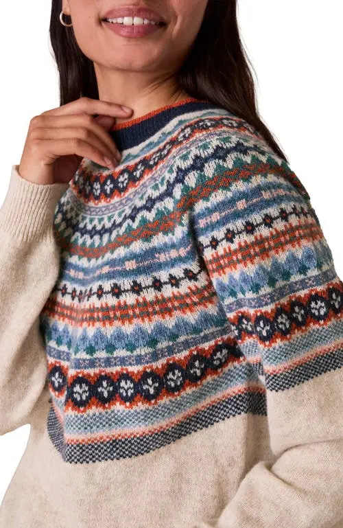 CELTIC & CO. Alpine Yoke Fair Isle Sweater