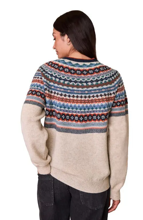 CELTIC & CO. Alpine Yoke Fair Isle Sweater