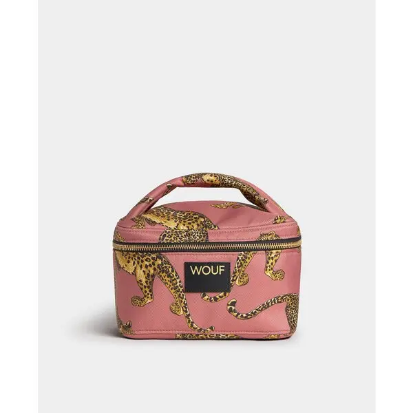 WOUF Leopard Vanity Bag - Blush
