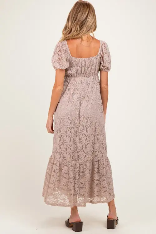 PINKBLUSH Lace Maxi Dress