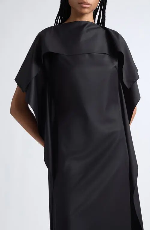 JEAN PAUL GAULTIER Virgin Wool Cape Gown - Black
