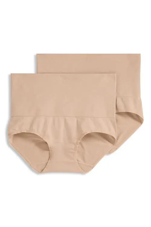 JOCKEY Skimmies Seamfree Tummy Smoothing Brief2 Pack - Light