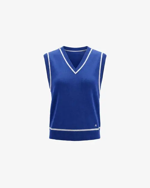 ALPENHAUS Women’s Knitted Avezac Sleeveless Top - Azure
