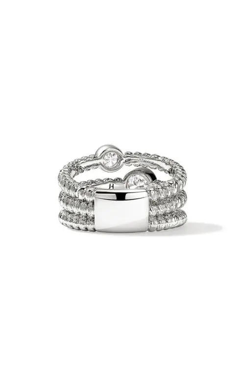 John Hardy Jh Lovestruck Sterling Lab Grown Diamond Ring