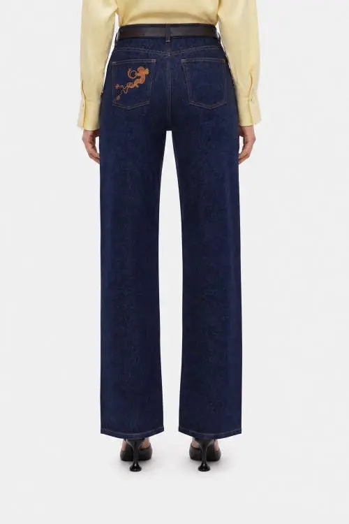 NOCTURNE High Rise Straight Leg Jeans