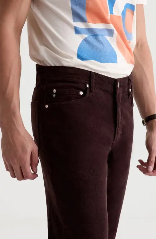 Ag Tellis Slim Fit Corduroy Pants - Wood Brown