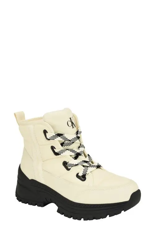 Calvin Klein Nika Lug Sole Bootie - Ivory