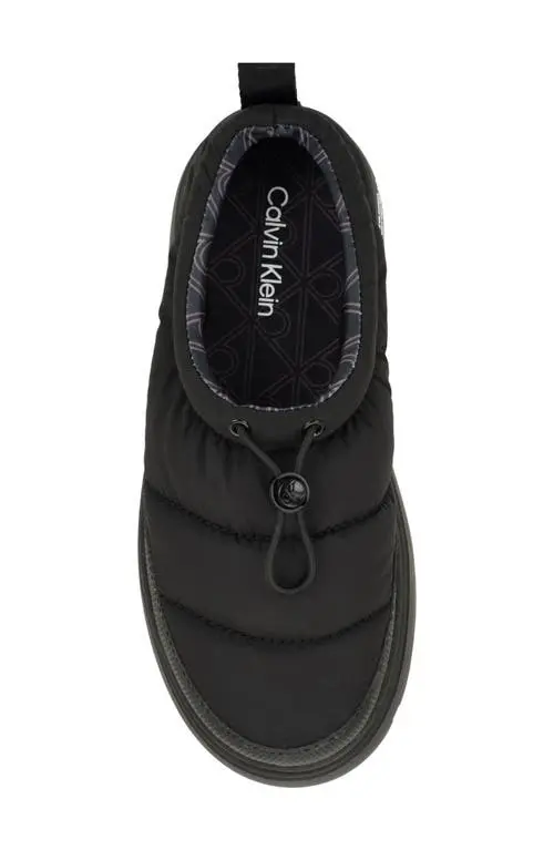 Calvin Klein Kemi Faux Fur Slipper - Black