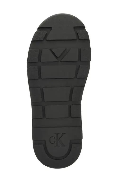 Calvin Klein Kemi Faux Fur Slipper - Black