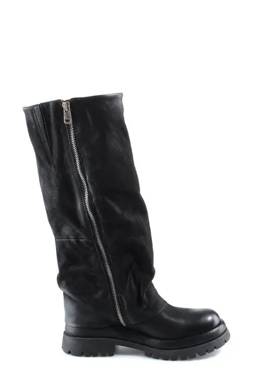 A.S.98 Doson Leather Knee High Boot - Black