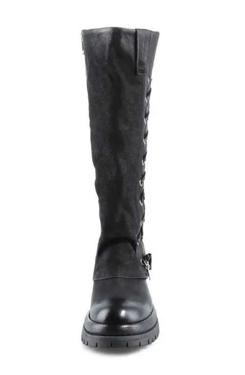 A.S.98 Doson Leather Knee High Boot - Black