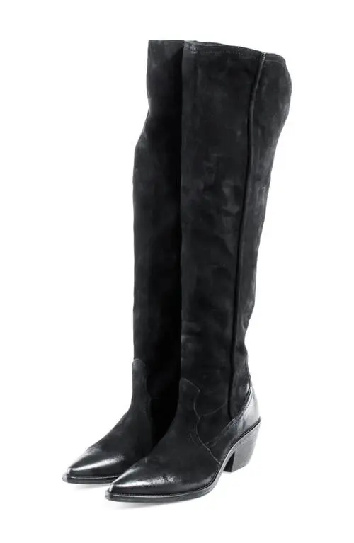 A.S.98 Clifford Over The Knee Boot - Black
