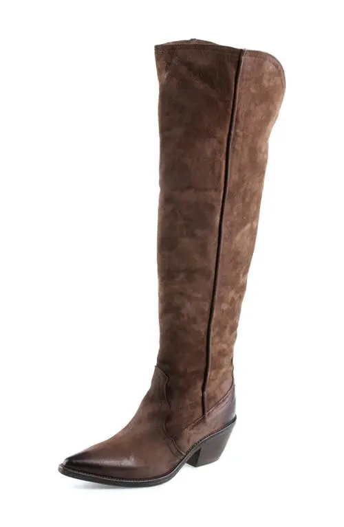 A.S.98 Clifford Over The Knee Boot - Brown