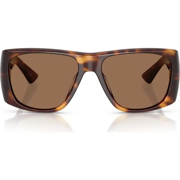 Oliver Spencer X Khaite 1965c 58mm Square Sunglasses - Brown