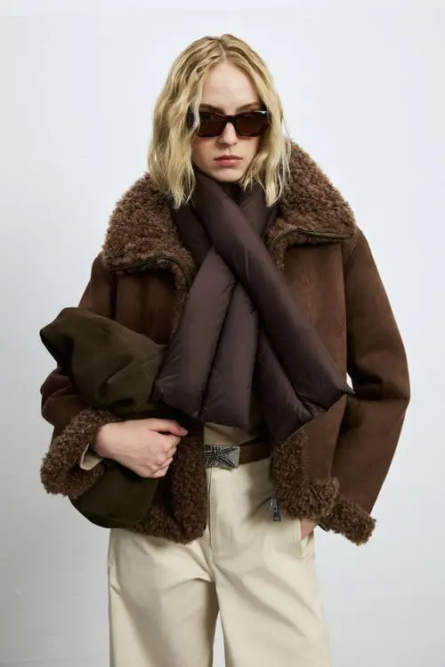 LUFIAN Goose Down Jacket - Brown