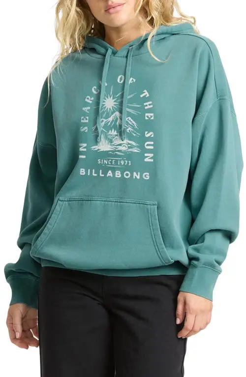 BILLABONG Always Lucky Graphic Pullover Hoodie - Blue Grass