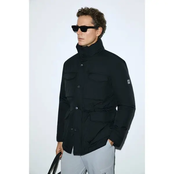 LUFIAN Goose Down Field Jacket - Black