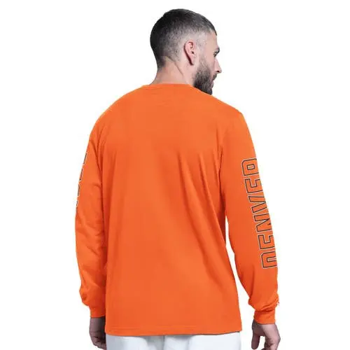 STARTER Denver Broncos Clutch Hit Ii Long-sleeve T-shirt