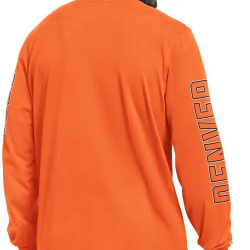 STARTER Denver Broncos Clutch Hit Ii Long-sleeve T-shirt