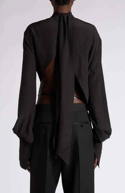TOM FORD Silk Draped Tux Jumpsuit