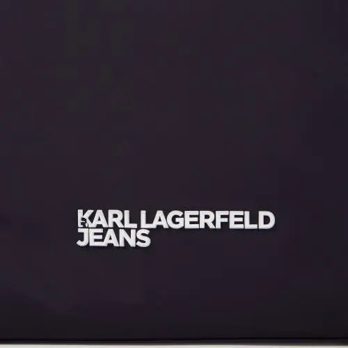 Karl Lagerfeld Cord Nylon Large Shoulder Bag