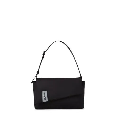 Karl Lagerfeld Padded Nylon Shoulder Bag - Black