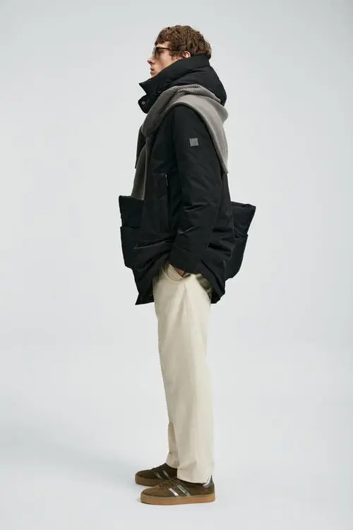 LUFIAN Hooded Goose Down Parka