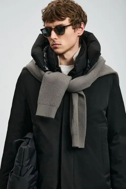 LUFIAN Hooded Goose Down Parka