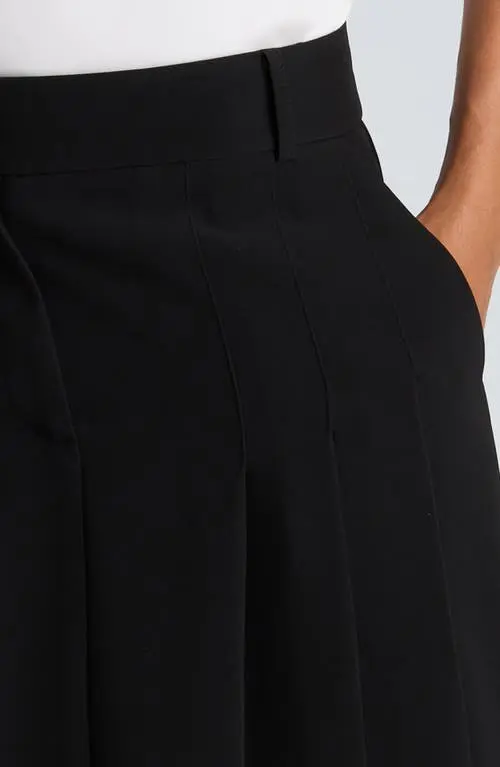 KENNETH COLE COLLECTION Pleated Satin Maxi Skirt