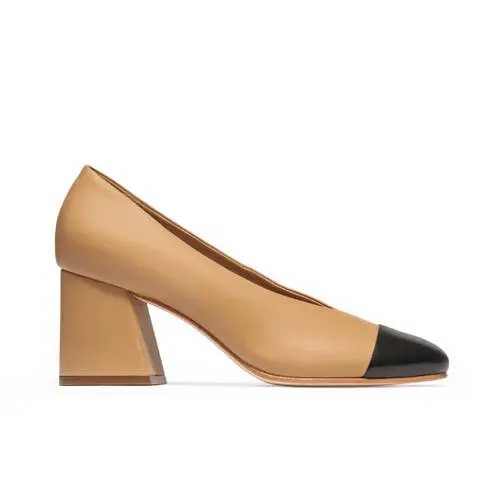 Bernardo Murphy Cap Toe Pump - Dune