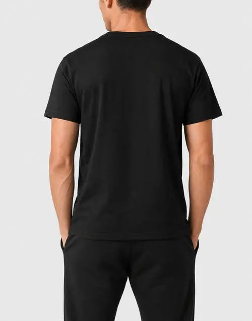 PLEIN SPORT Round Neck T-shirt Ps Fluo - Black