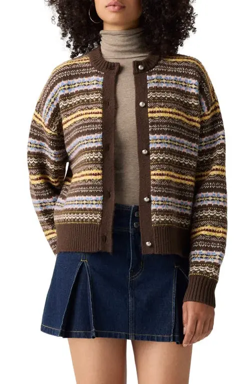 LEVI'S Fair Isle Cardigan - Lea Fairisle Java