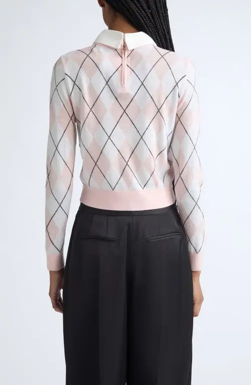 Alice + Olivia Carolann Argyle Sweater