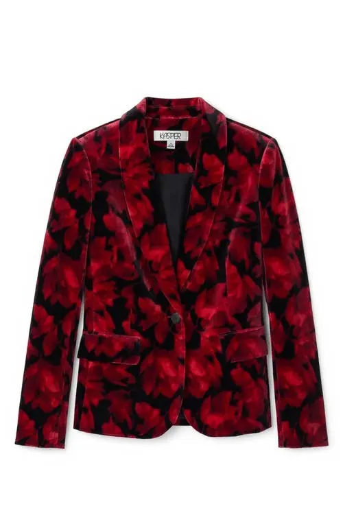 KASPER Shawl Collar One-button Blazer